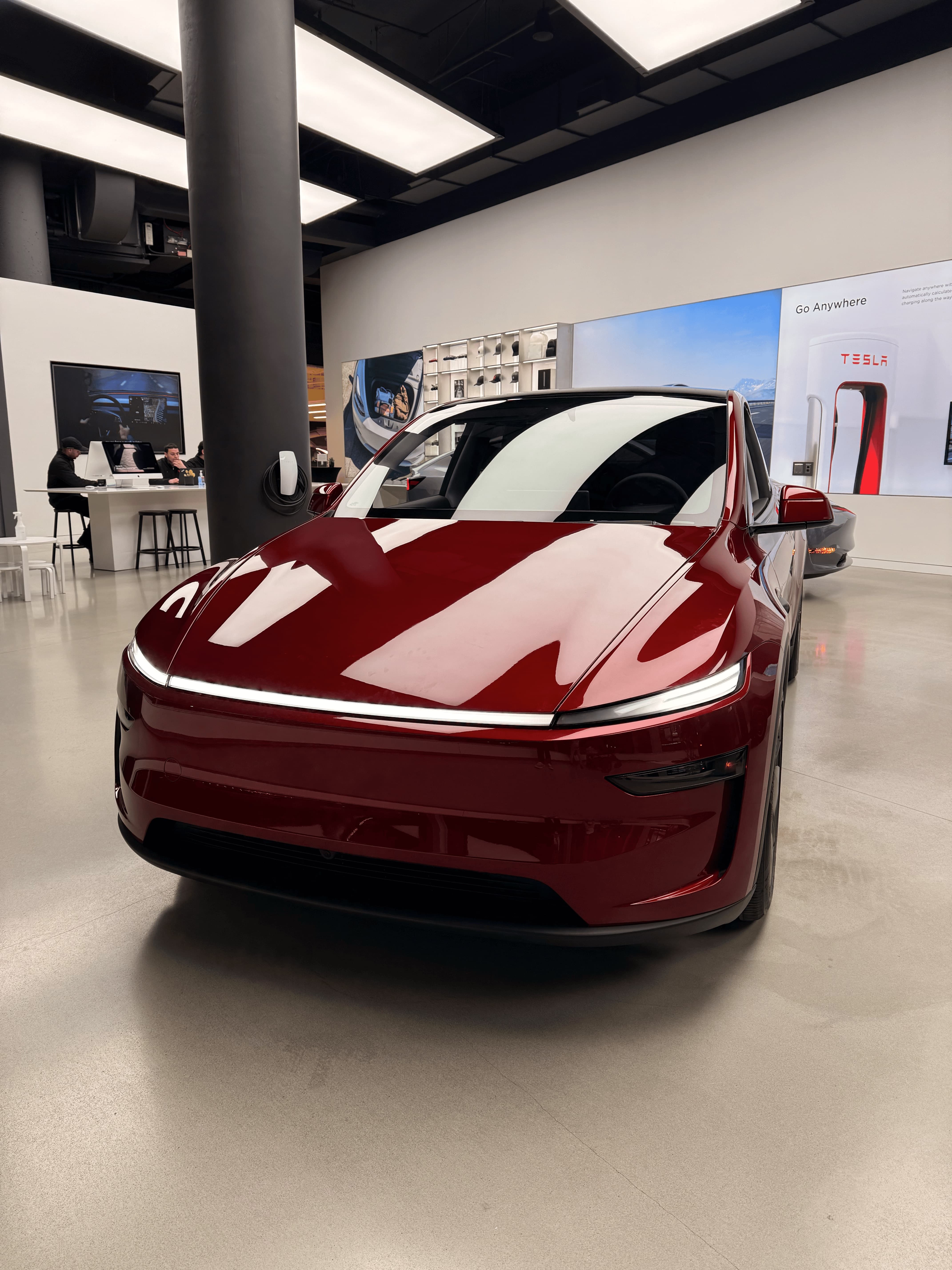Here's an up-close look at the new Tesla Model Y, now in 17 showrooms ...