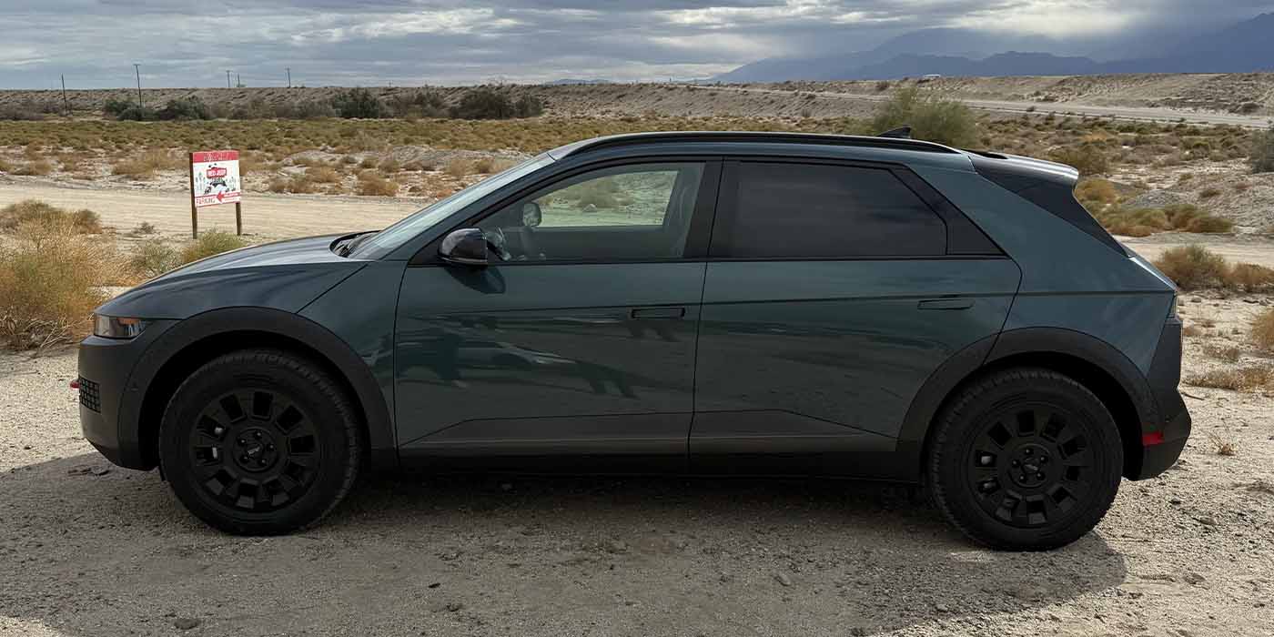 We kicked up some sand off-road in the new Hyundai IONIQ 5 XRT