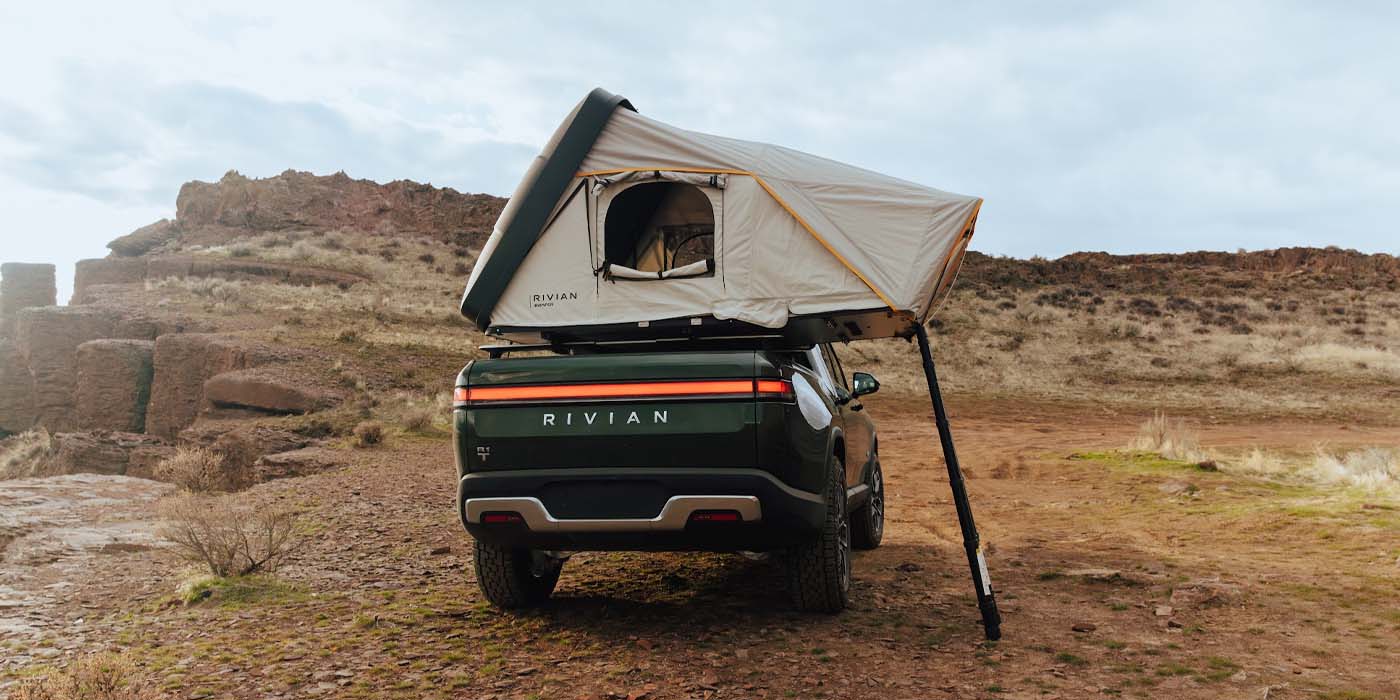 iKamper unveils rooftop tent designed for Rivian R1T and R1S EVs