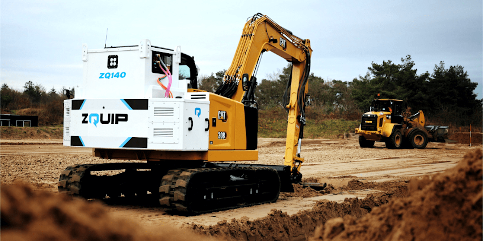 ZQUIP electric construction equipment battery swap demo [video]