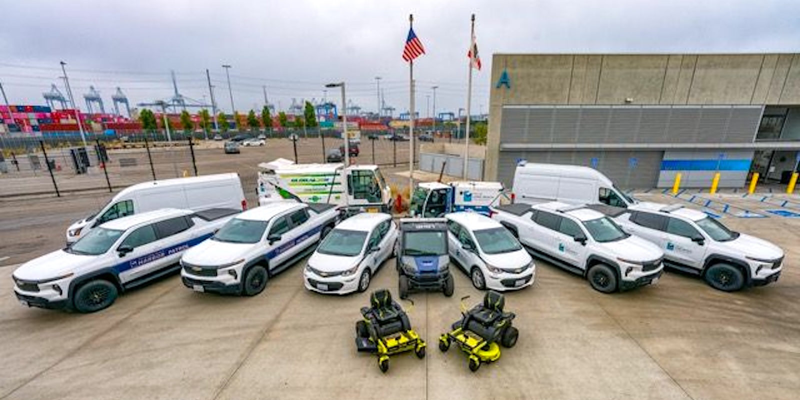 Port of Long Beach shows off electric service fleet for Earth Week