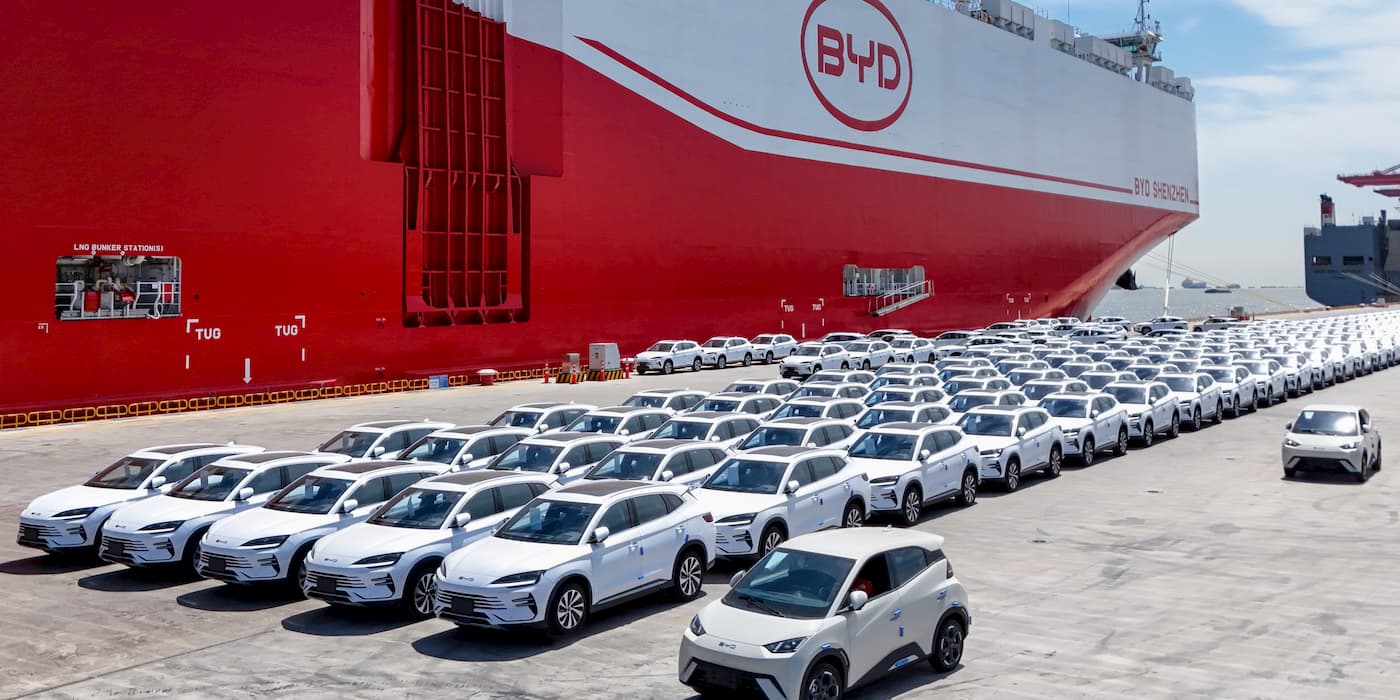 BYD has the world's largest car transport ship and it just set sail