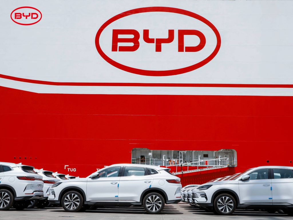 BYD has the world's largest car transport ship and it just set sail