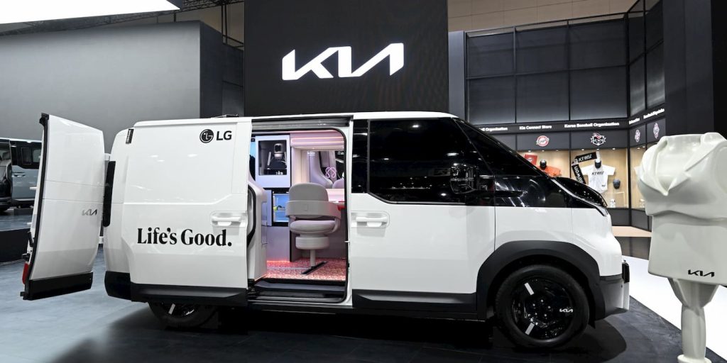 Kia's new PV5 'Spielraum' electric van is the ultimate camping EV