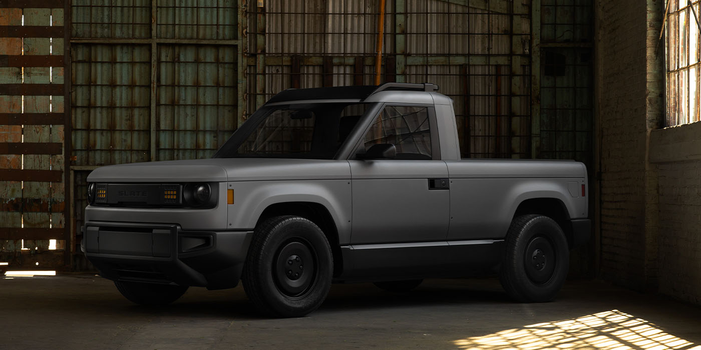 Slate emerges with modular 2-seat EV pickup under $20k [Video]
