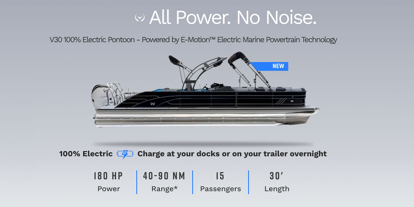 Vision Marine launches 2 electric pontoon boats with 90 NM range