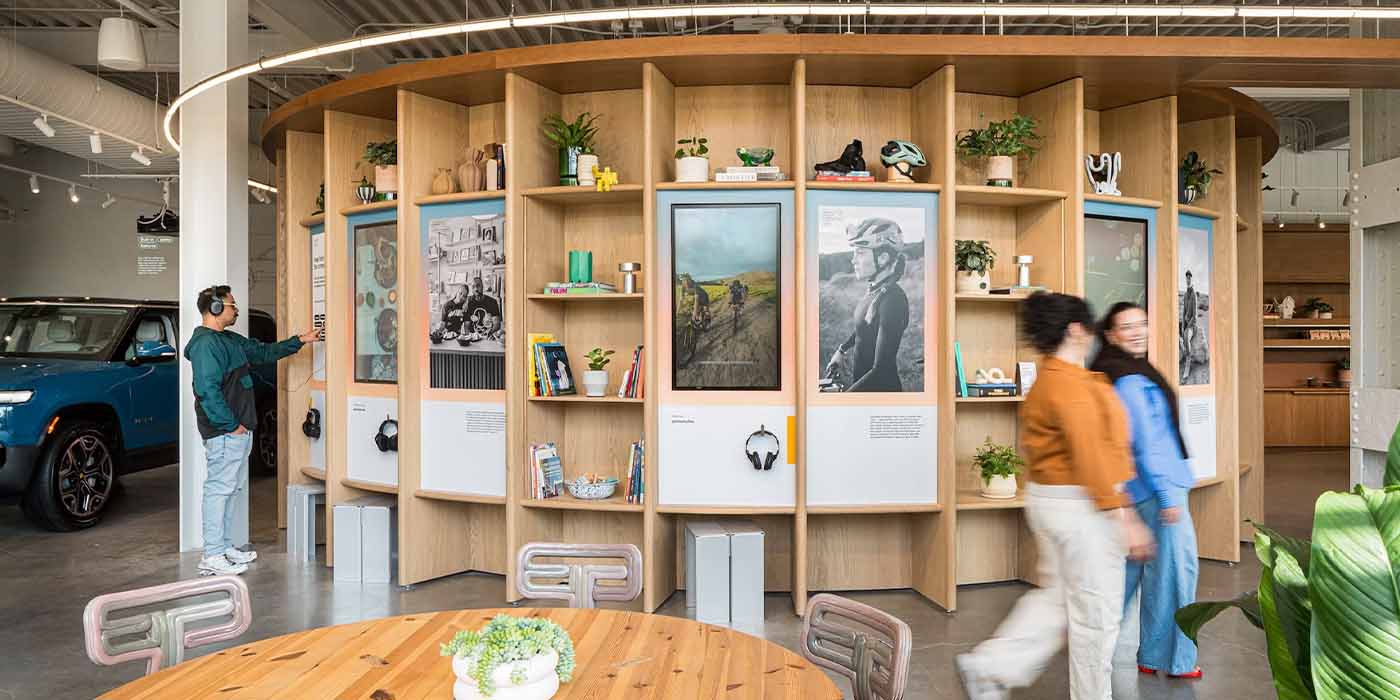 Rivian's first NYC 'concept experience' is a space we'd hang at