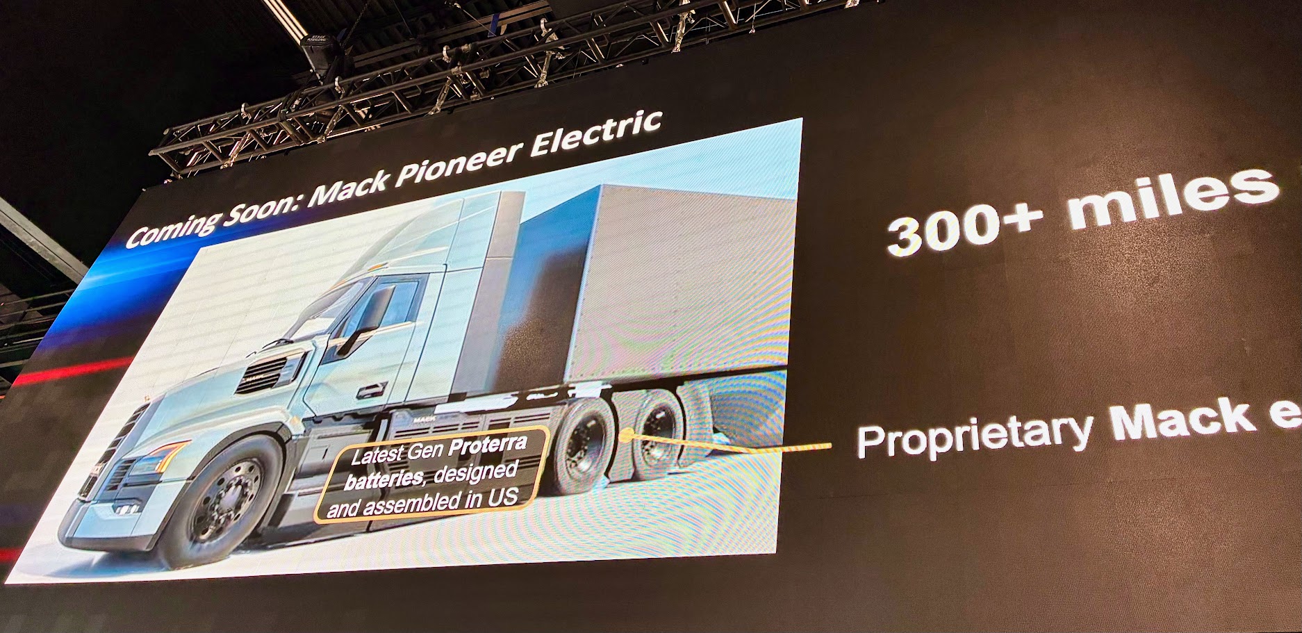 Mack Pioneer Electric and rear loader MR garbage trucks at ACT