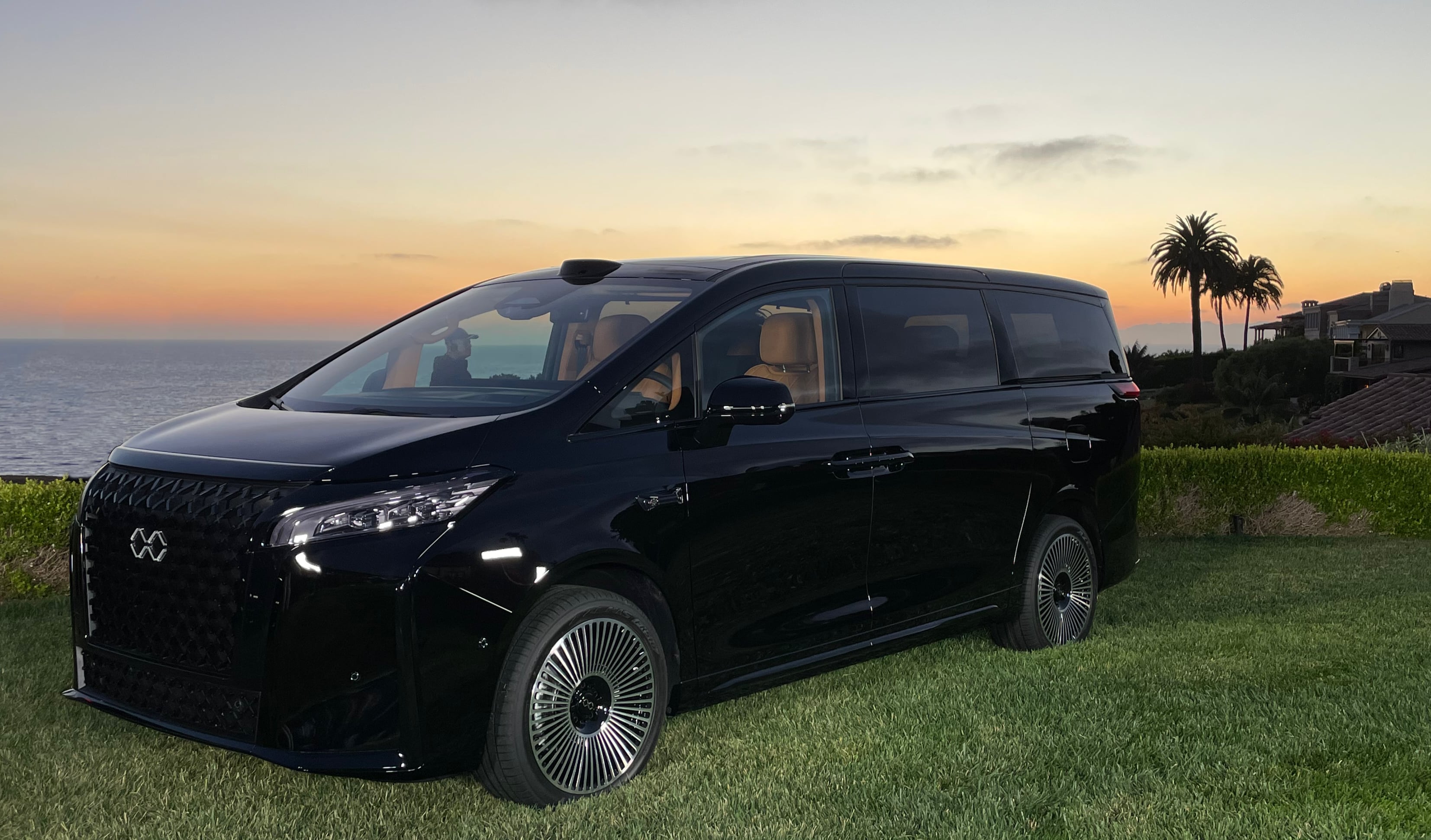 Faraday Future unveils FX Super One, an EV minivan with a funny F.A.C.E.
