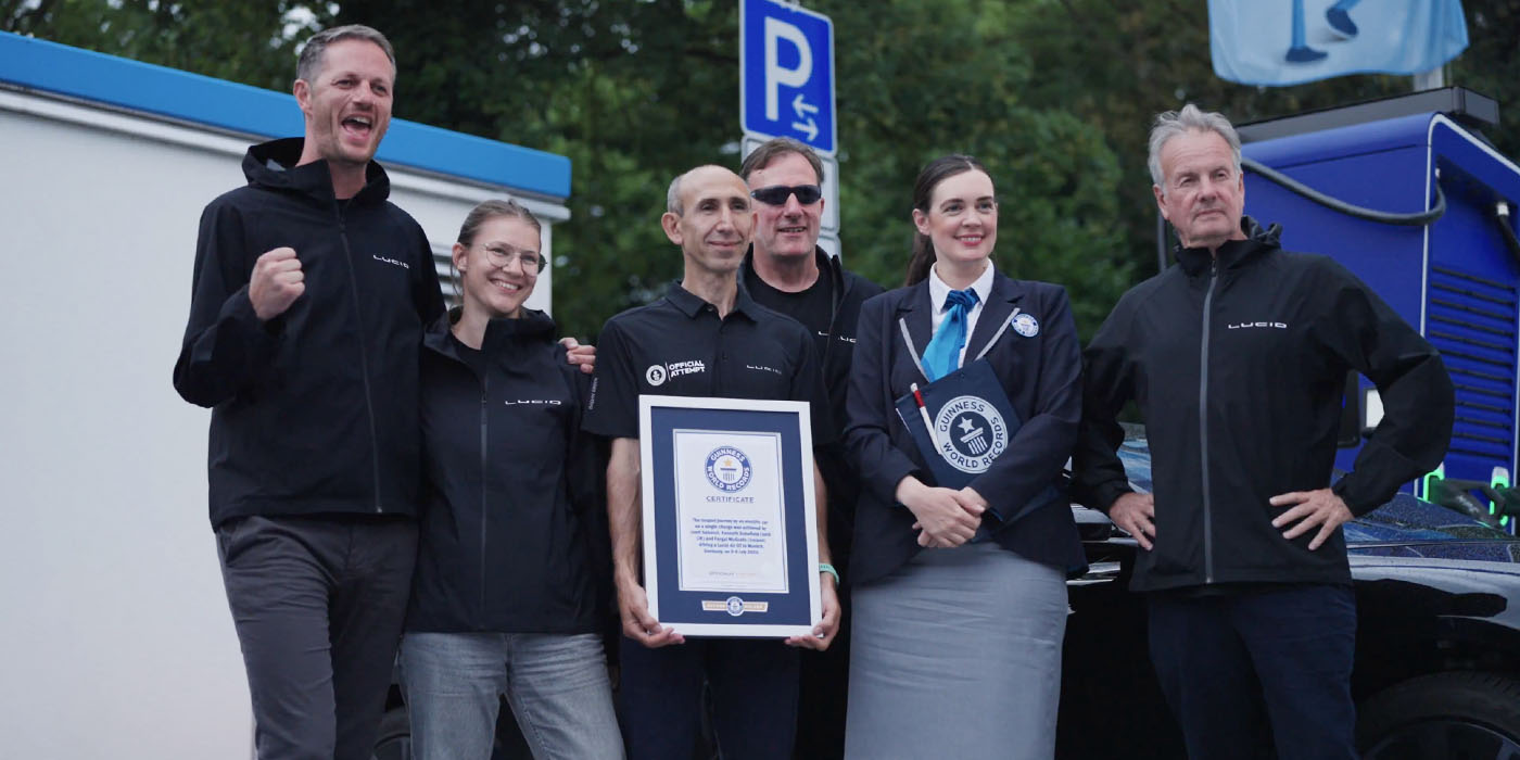 Lucid Air nabs Guinness World Record for longest EV trip [Video]