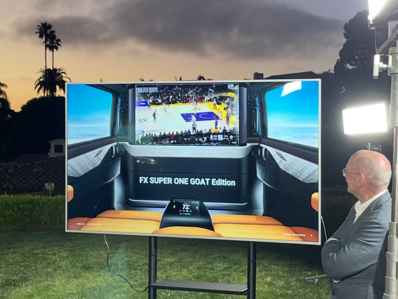 Faraday Future unveils FX Super One, an EV minivan with a funny F.A.C.E.