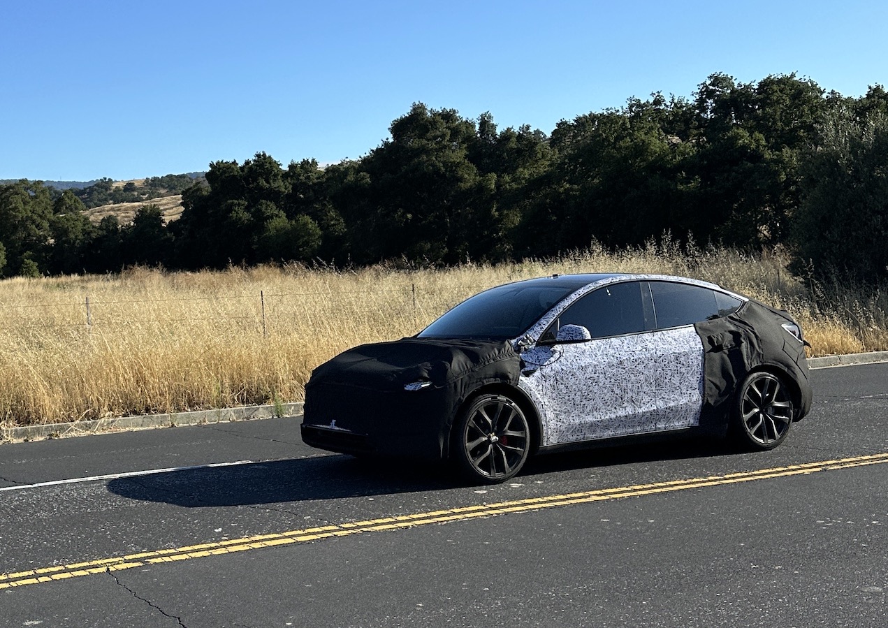 Tesla's new Model Y Performance spotted testing | Electrek