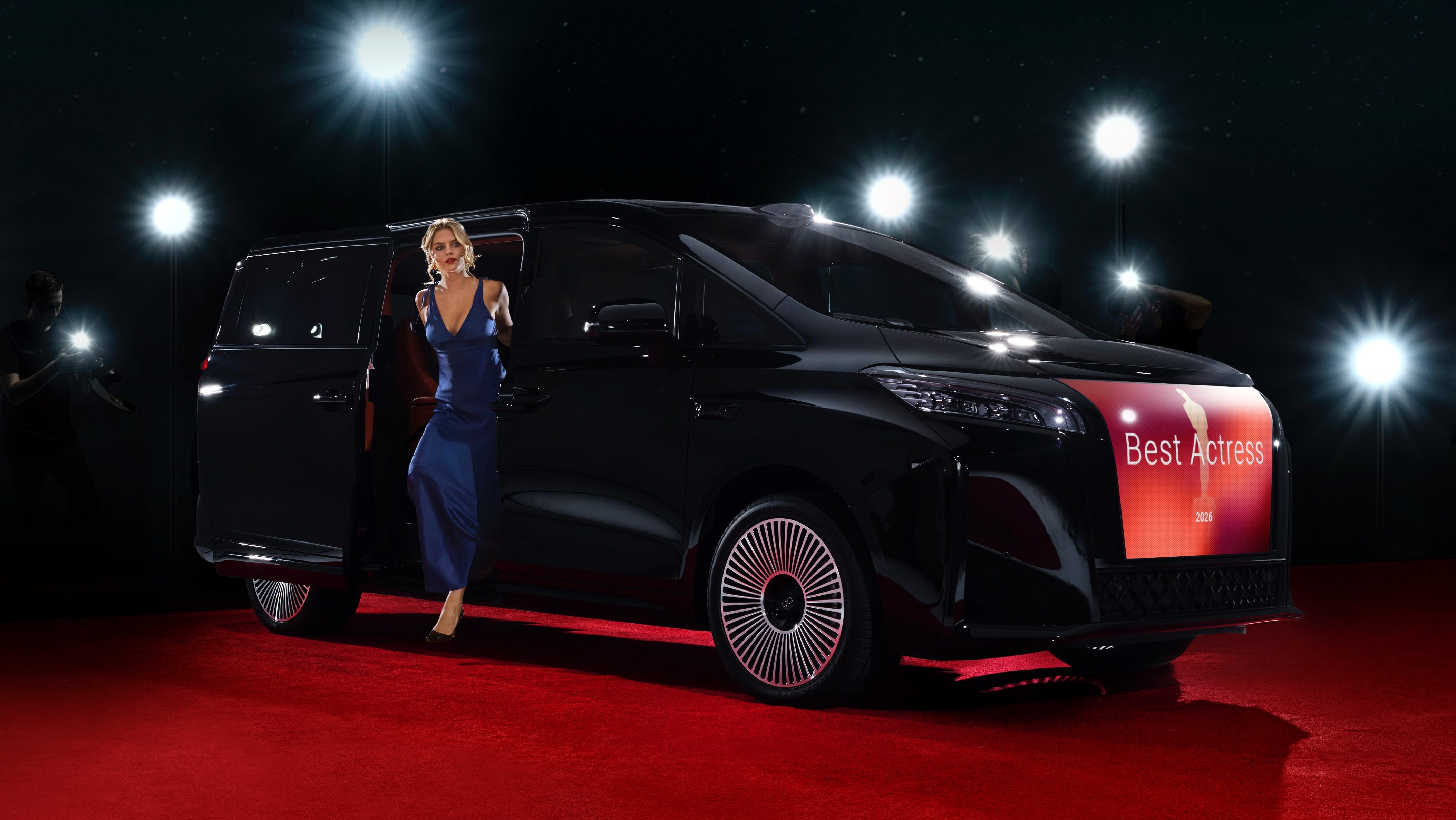 Faraday Future unveils FX Super One, an EV minivan with a funny F.A.C.E.