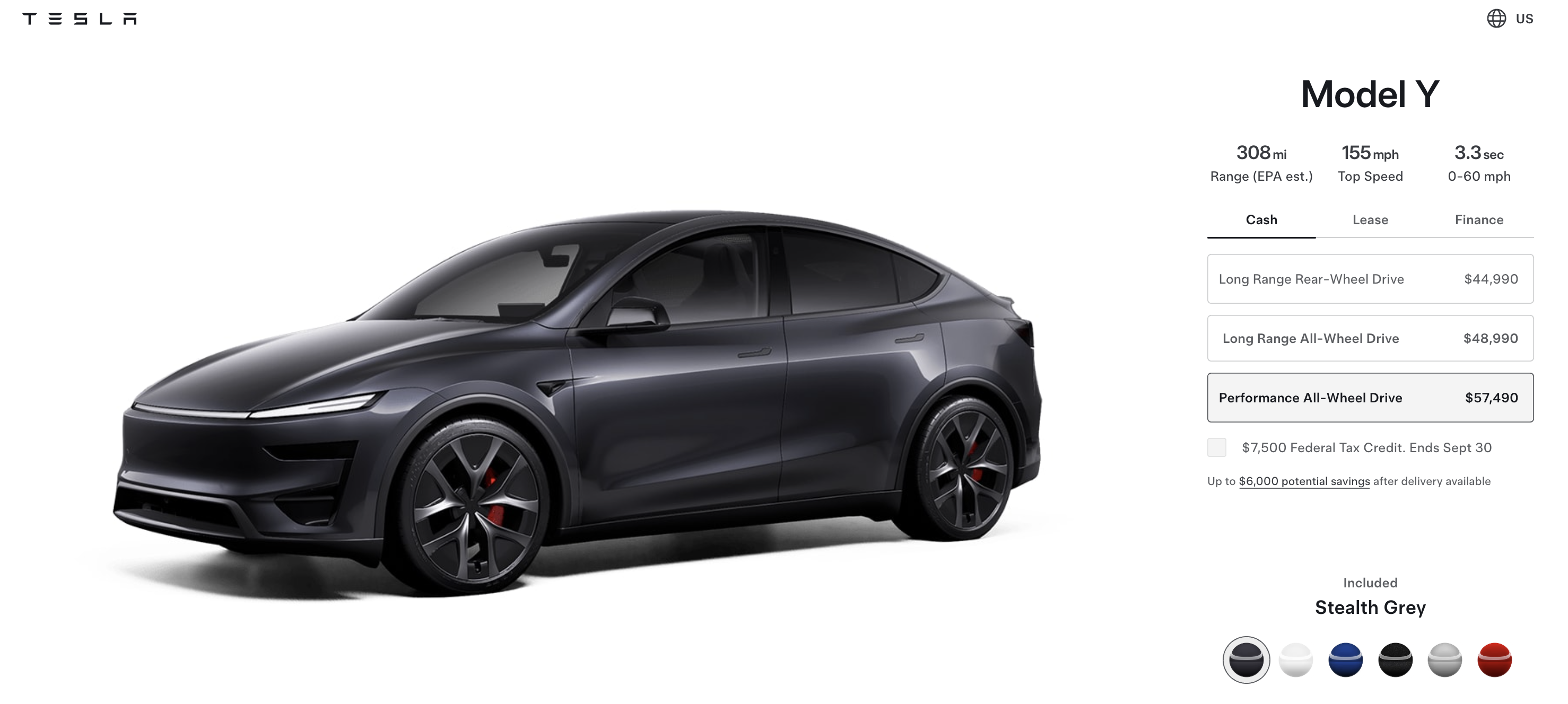 Tesla launches Model Y Performance in the US for $57,500 | Electrek