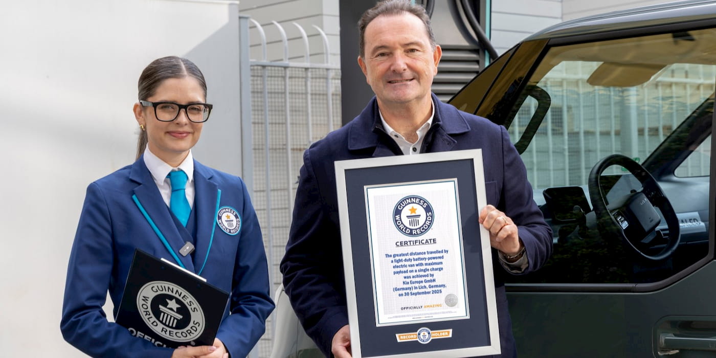 Kia's electric van breaks World Record driving 430 mi with full load