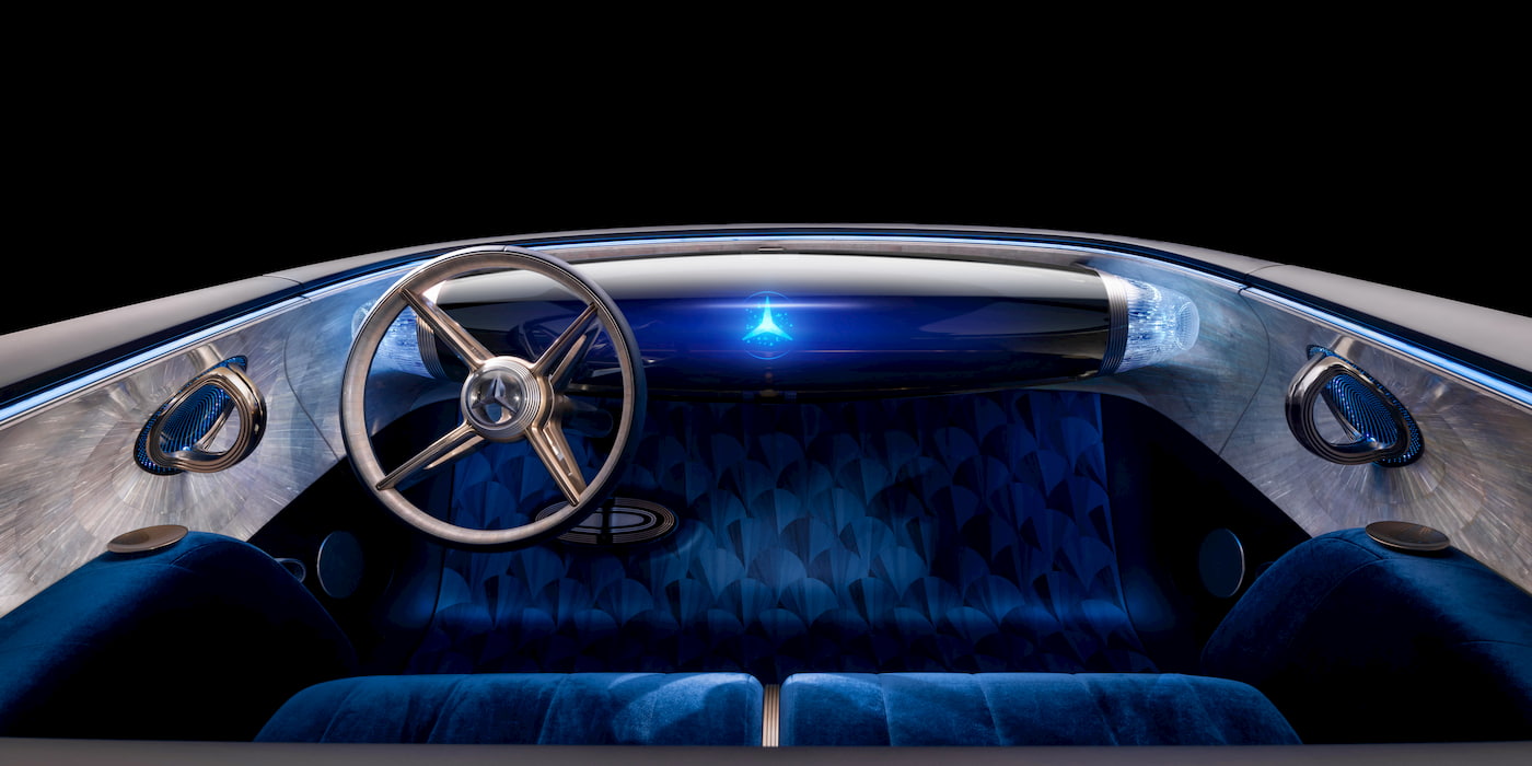 The Mercedes Vision Iconic EV revives Golden Era style for today