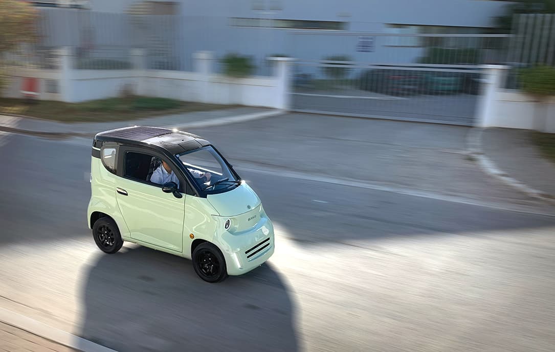 Bako Motors builds solar-powered electric tiny cars on the cheap