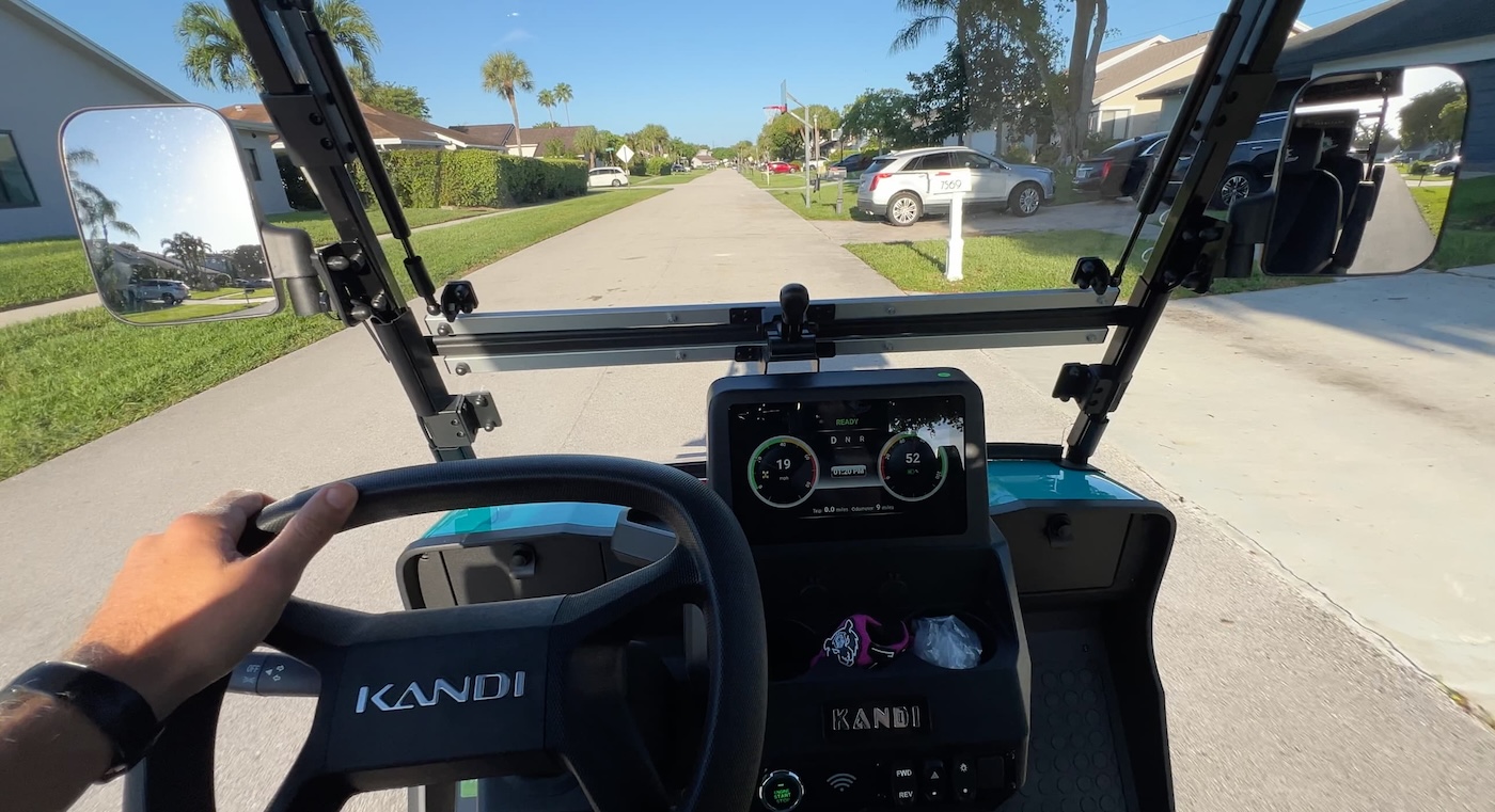The Kandi 4P golf-cart is an NFL fan's dream neighborhood cruiser ...
