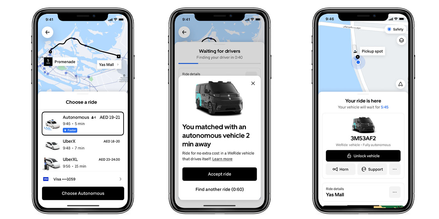 Uber launches true driverless robotaxi operations in the Middle East