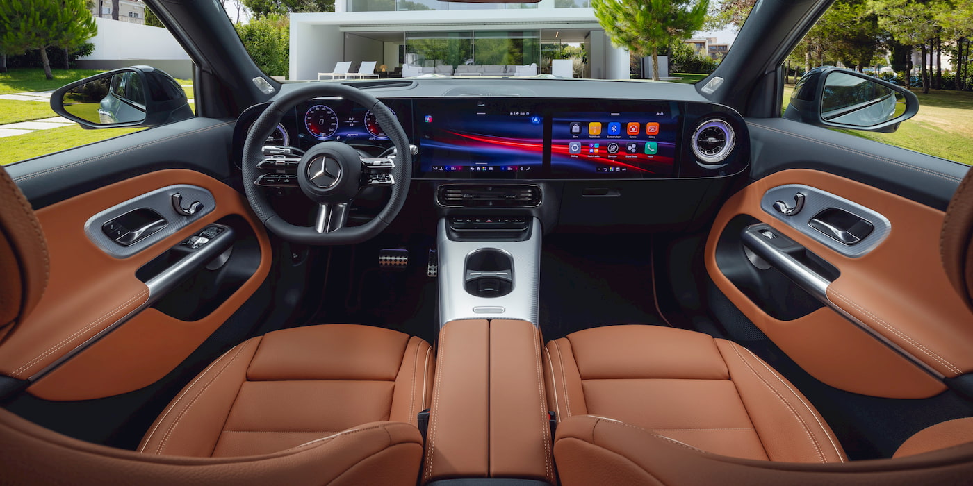 The new Mercedes GLB is a 3-row luxury electric SUV [images]