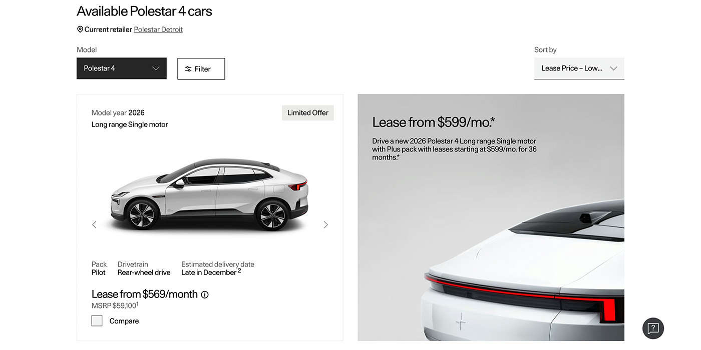 Polestar 4 deliveries are finally underway in the US and Canada
