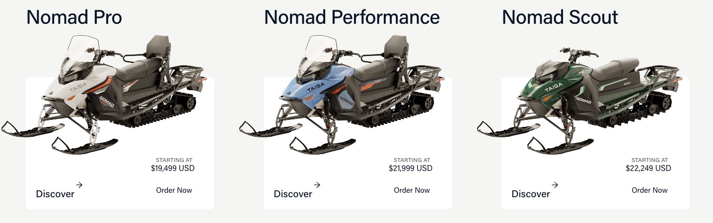 Taiga unveils 120 kW electric snowmobiles with CCS fast charging and ...